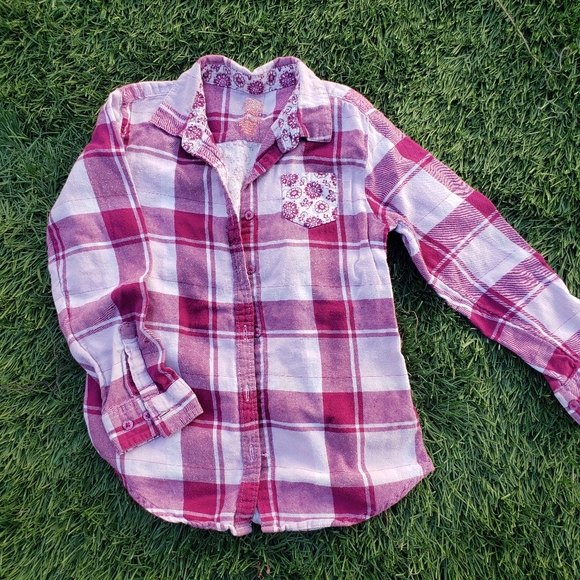 Faded Glory | Shirts & Tops | Girls Flannel Shirt 6x | Poshmark